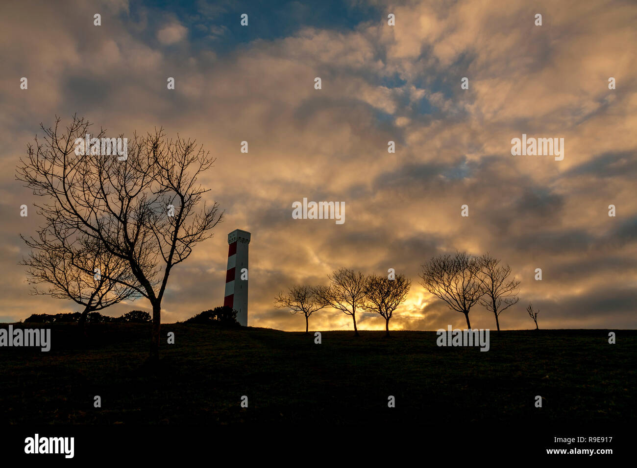 Gribbin head daymark hi-res stock photography and images - Alamy
