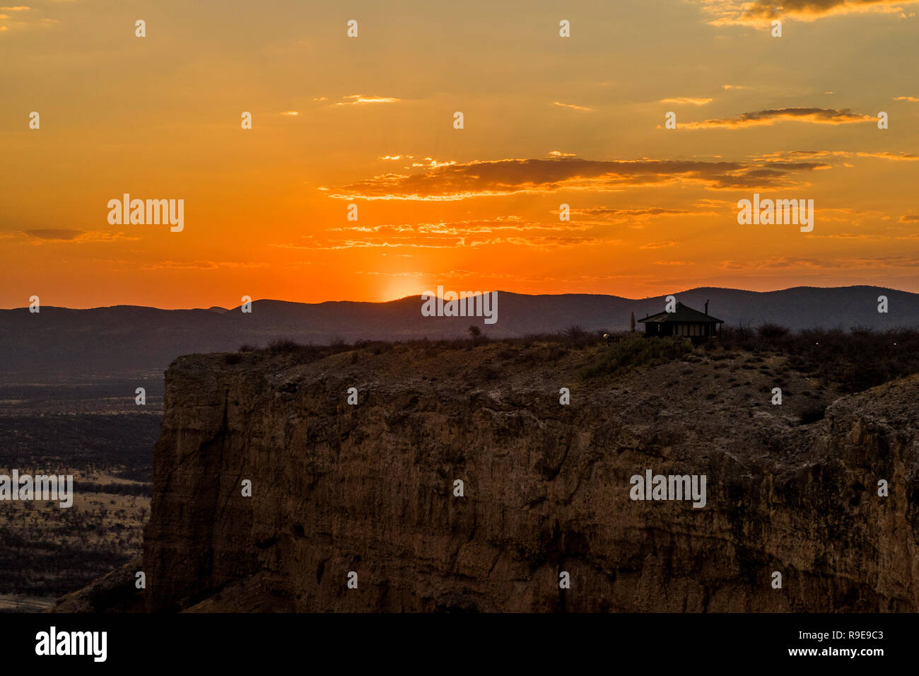 Namibia - Vingerklip Lodge on the mountain Stock Photo - Alamy