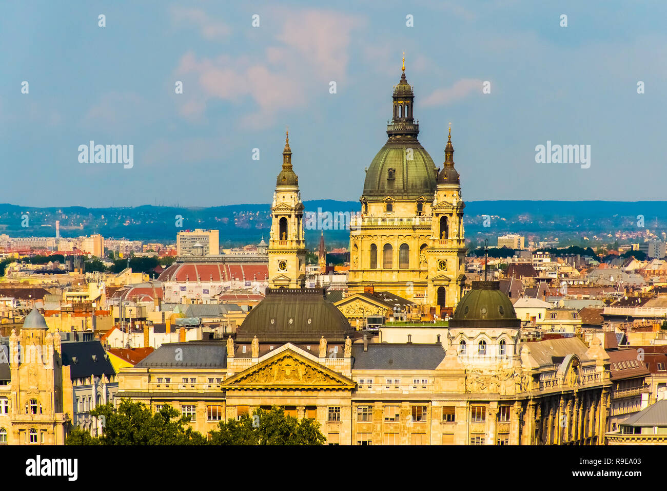 Cityscape view of Budapest, Hungary's capital city in Europe Stock ...