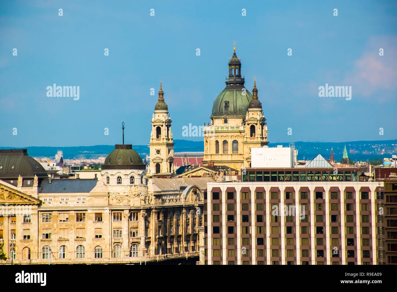 Cityscape view of Budapest, Hungary's capital city in Europe Stock ...