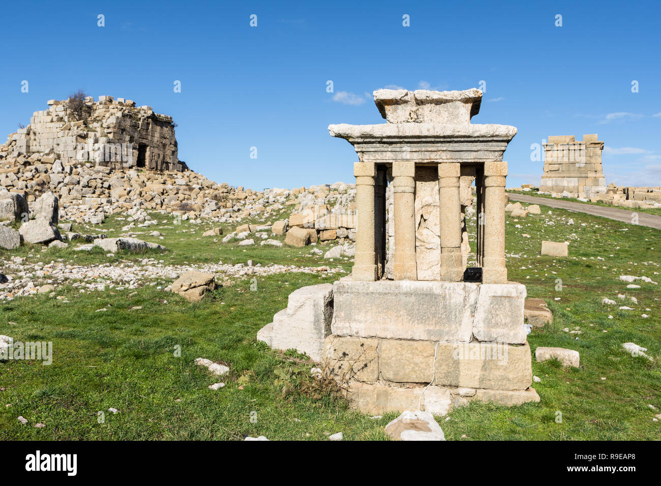 The Small Altar, the Large Altar and the Tower of Claudius, Roman ruins ...