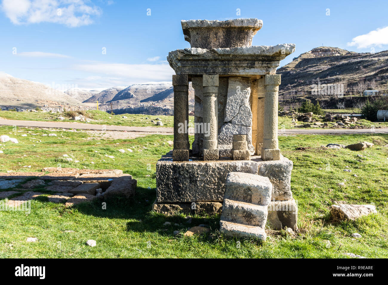 The Small Altar, Roman ruins, Faqra, Lebanon Stock Photo - Alamy