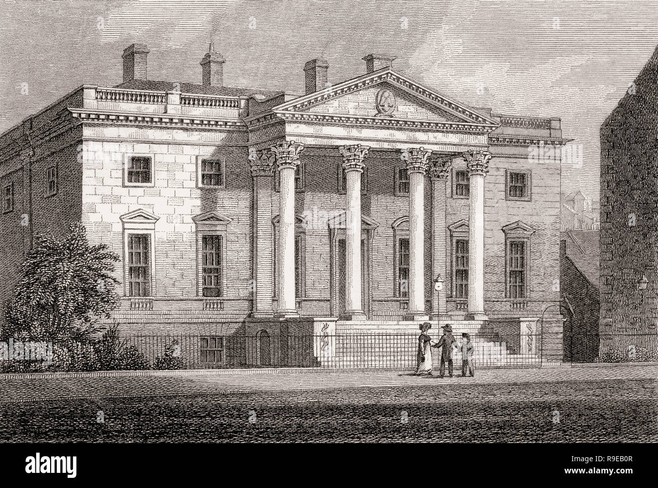 Old Physicians' Hall; George Street, Edinburgh, Scotland, 19th century ...