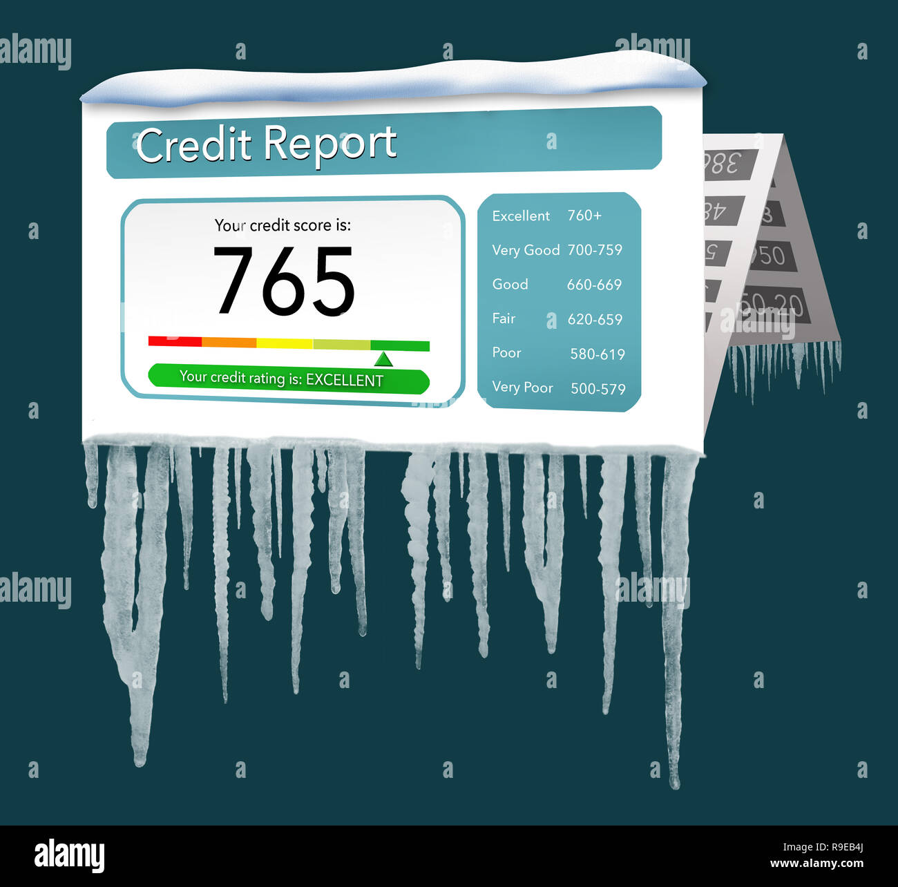 A credit freeze, or freeze on your credit report is represented with ...
