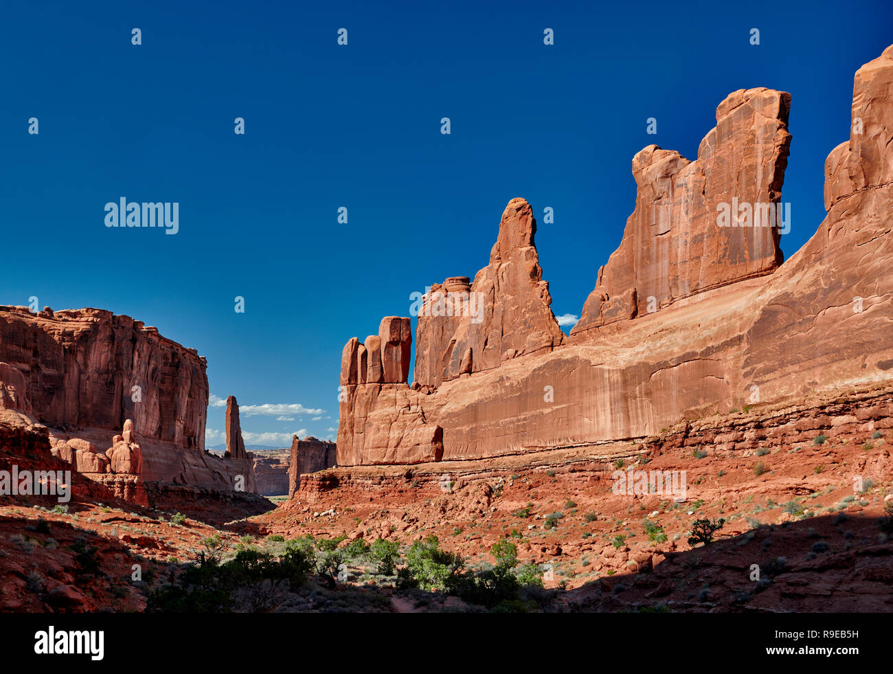 Park Avenue in Arches National Park, Moab, Utah, USA, North America ...