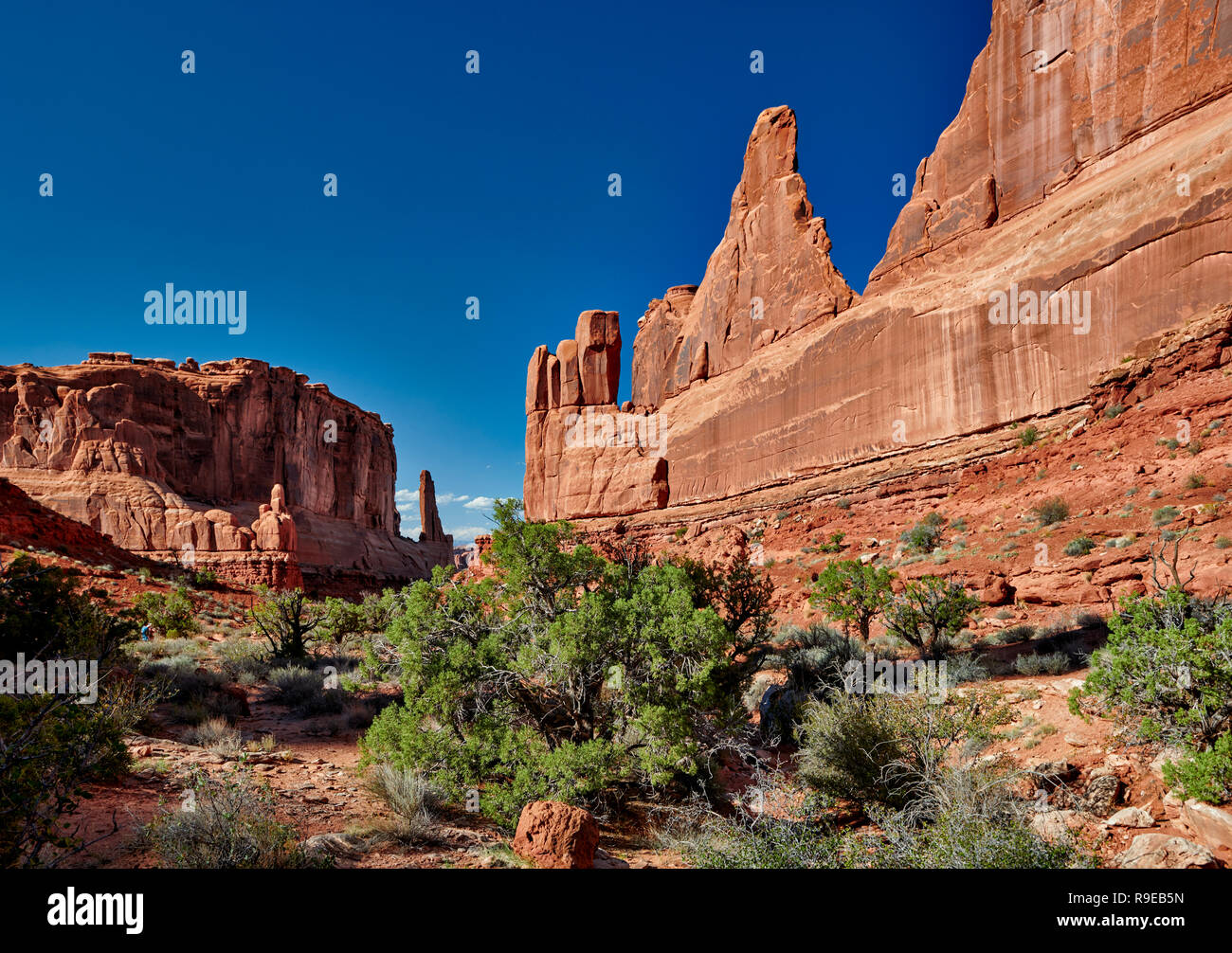 Park Avenue in Arches National Park, Moab, Utah, USA, North America ...