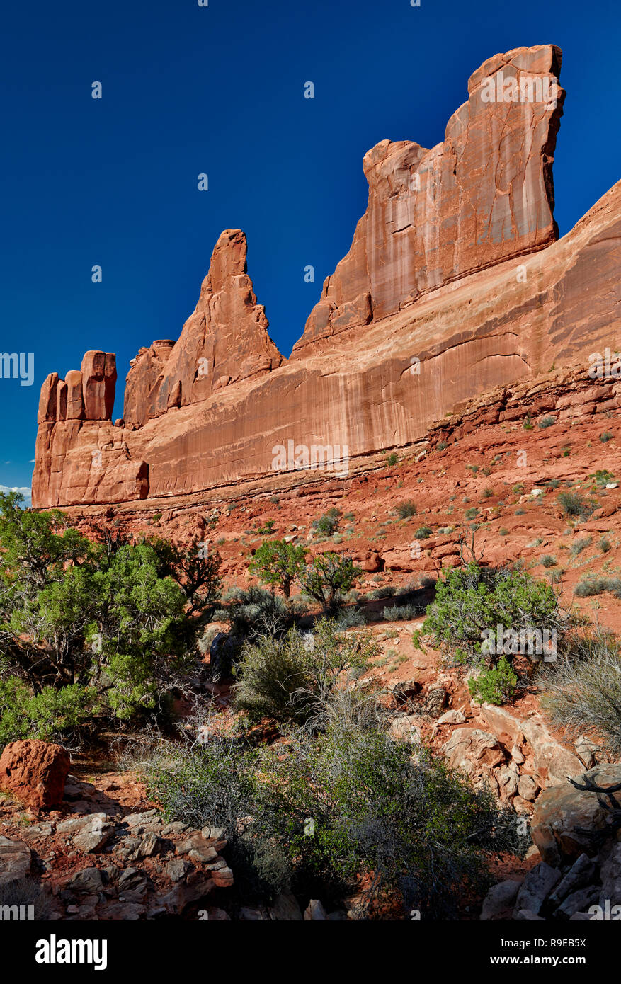 Park Avenue in Arches National Park, Moab, Utah, USA, North America ...