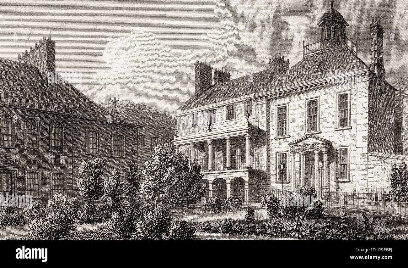 Surgeon's Square in 1829; Edinburgh, Scotland, 19th century, Views in ...