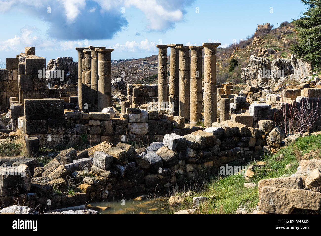 Faqra ruins hi-res stock photography and images - Alamy