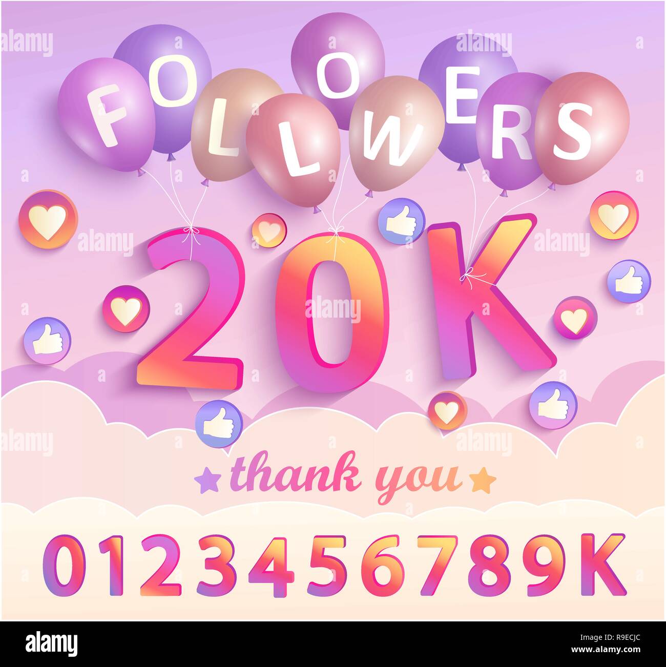Thank you banner design hi-res stock photography and images - Alamy