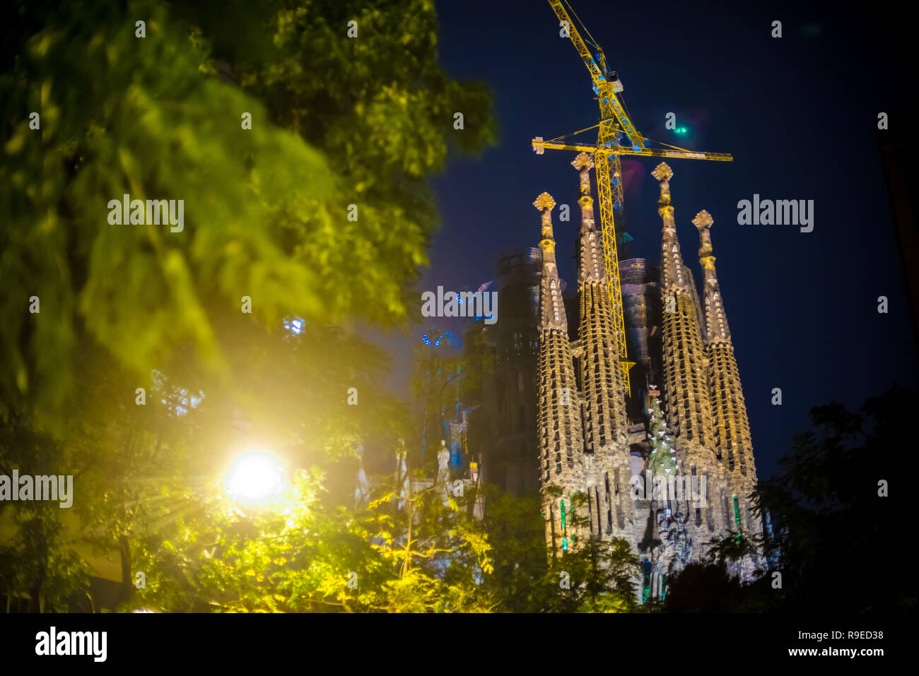BARCELONA, SPAIN - November 24, 2018: La Sagrada Familia's construction ...