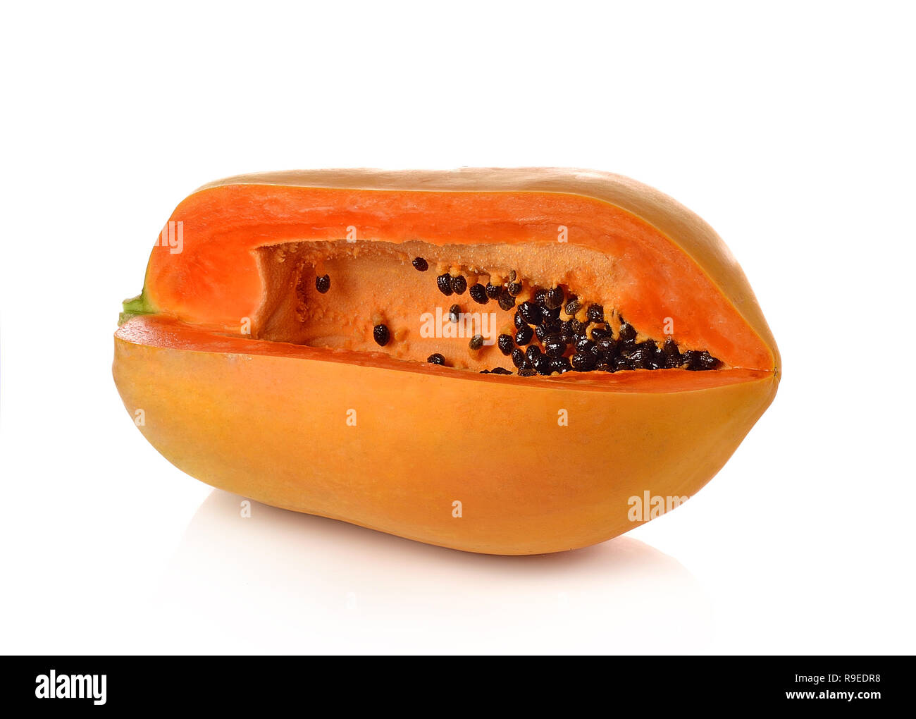 Papaya isolated on white backgroound Stock Photo - Alamy