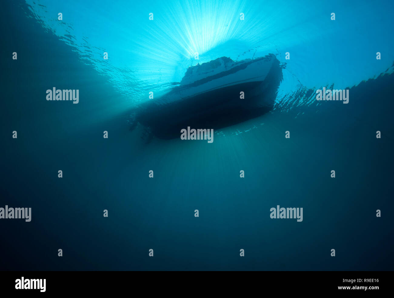 C-Dory Tomcat from thirty feet below Stock Photo - Alamy
