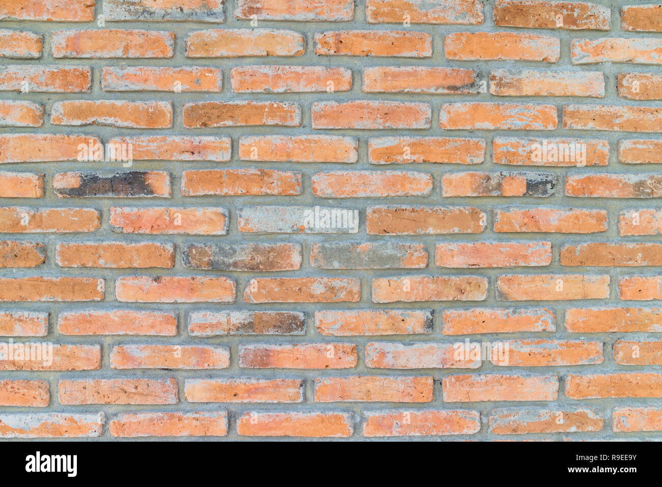 Old red brick wall texture surface background Stock Photo - Alamy
