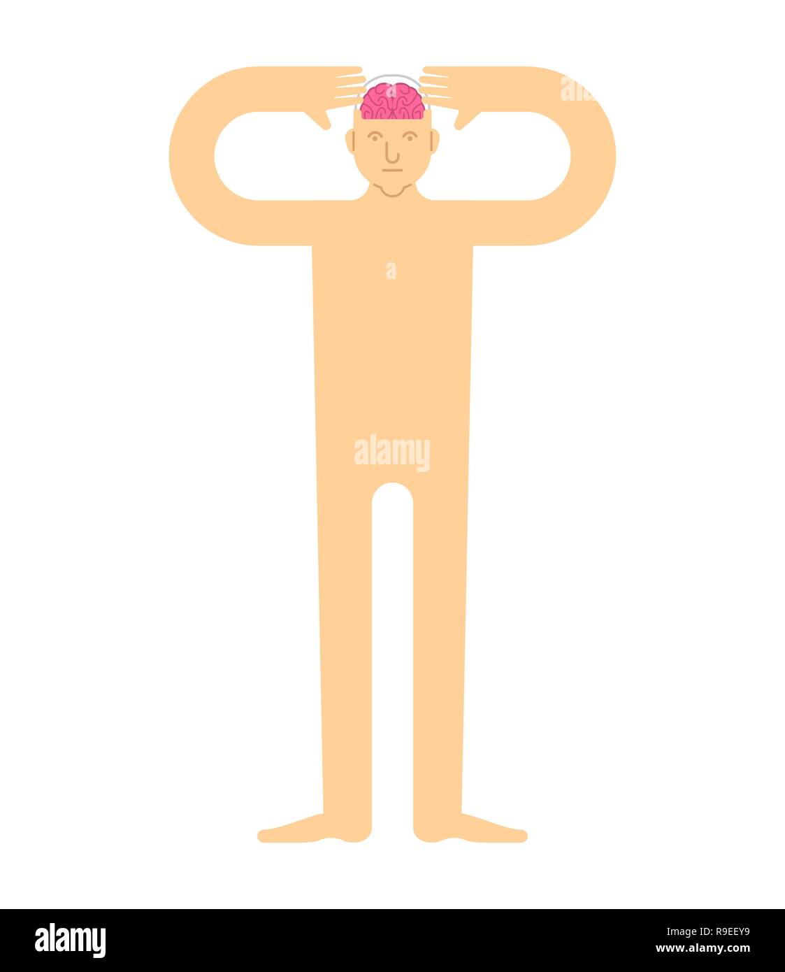 Human head ray scan Stock Vector Images - Alamy