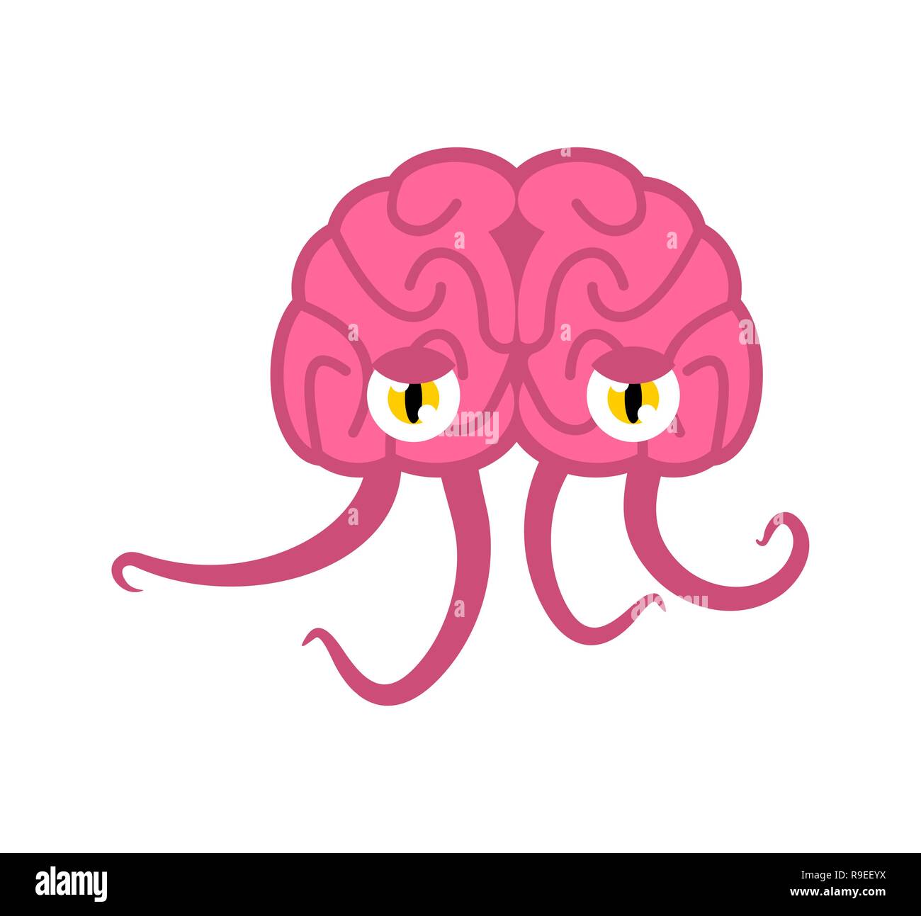 Tentacle alien monster Stock Vector Images - Alamy