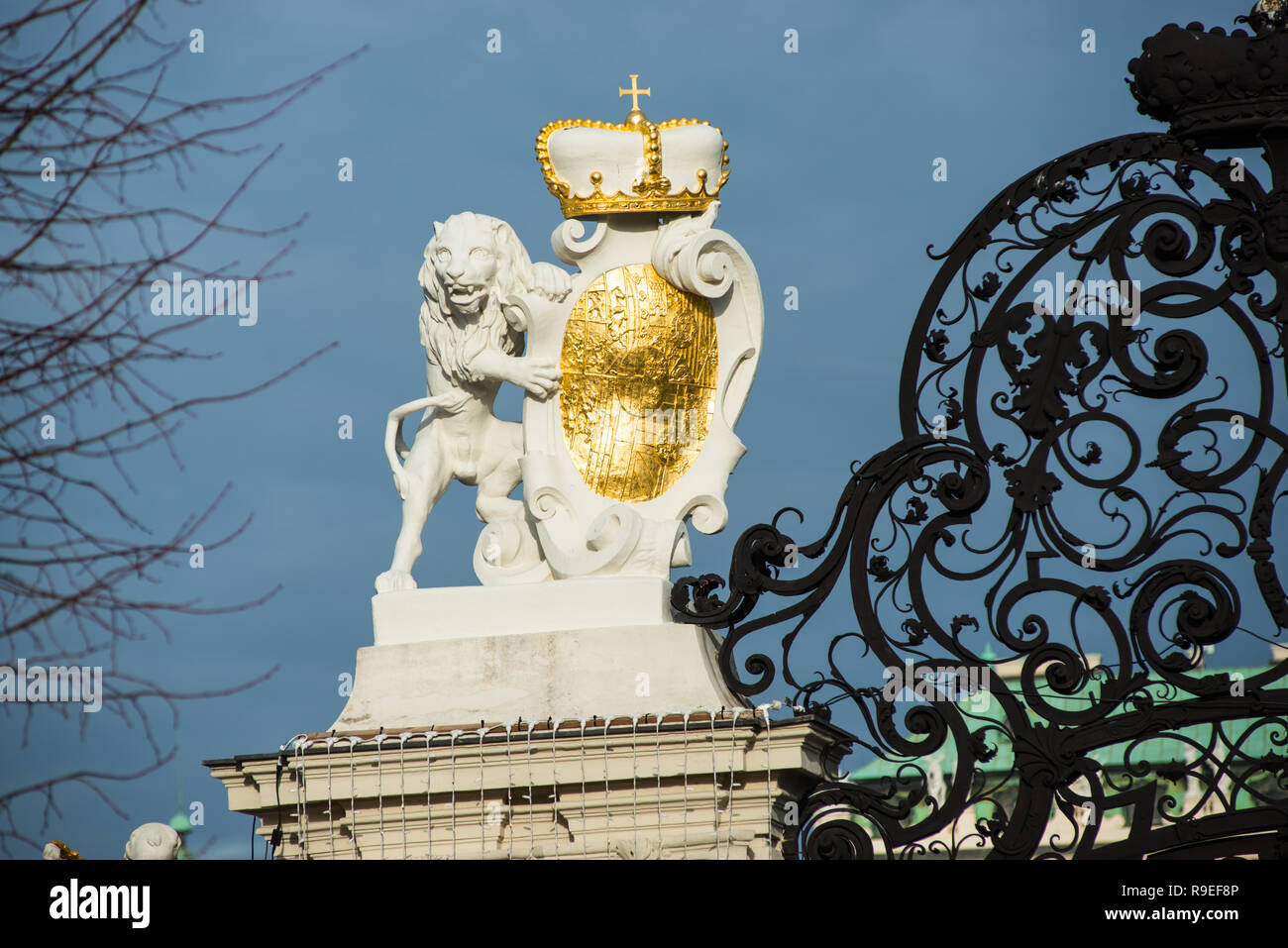 Ornate wrought iron gates hi-res stock photography and images - Alamy