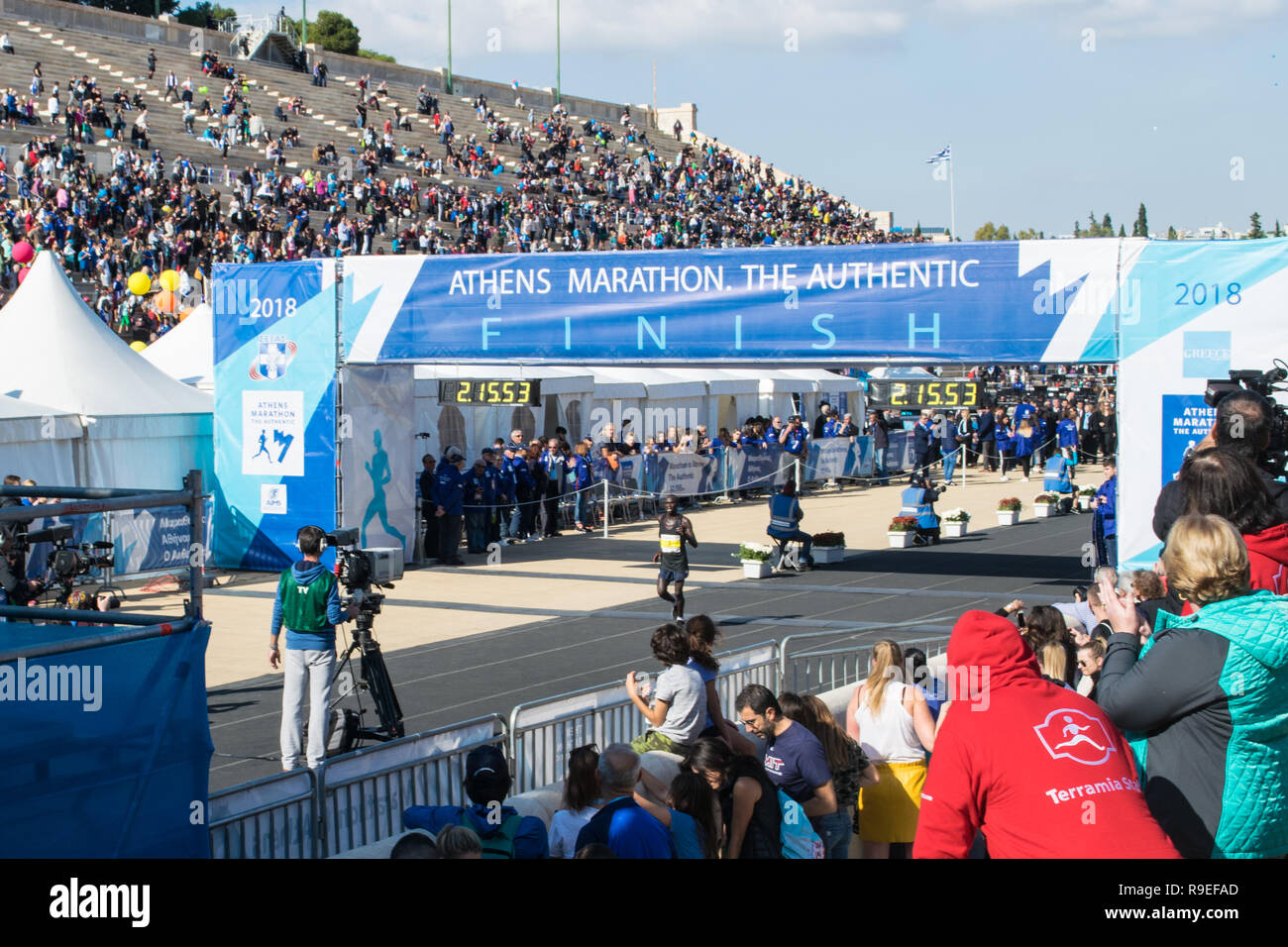 Athens marathon race hi-res stock photography and images - Alamy