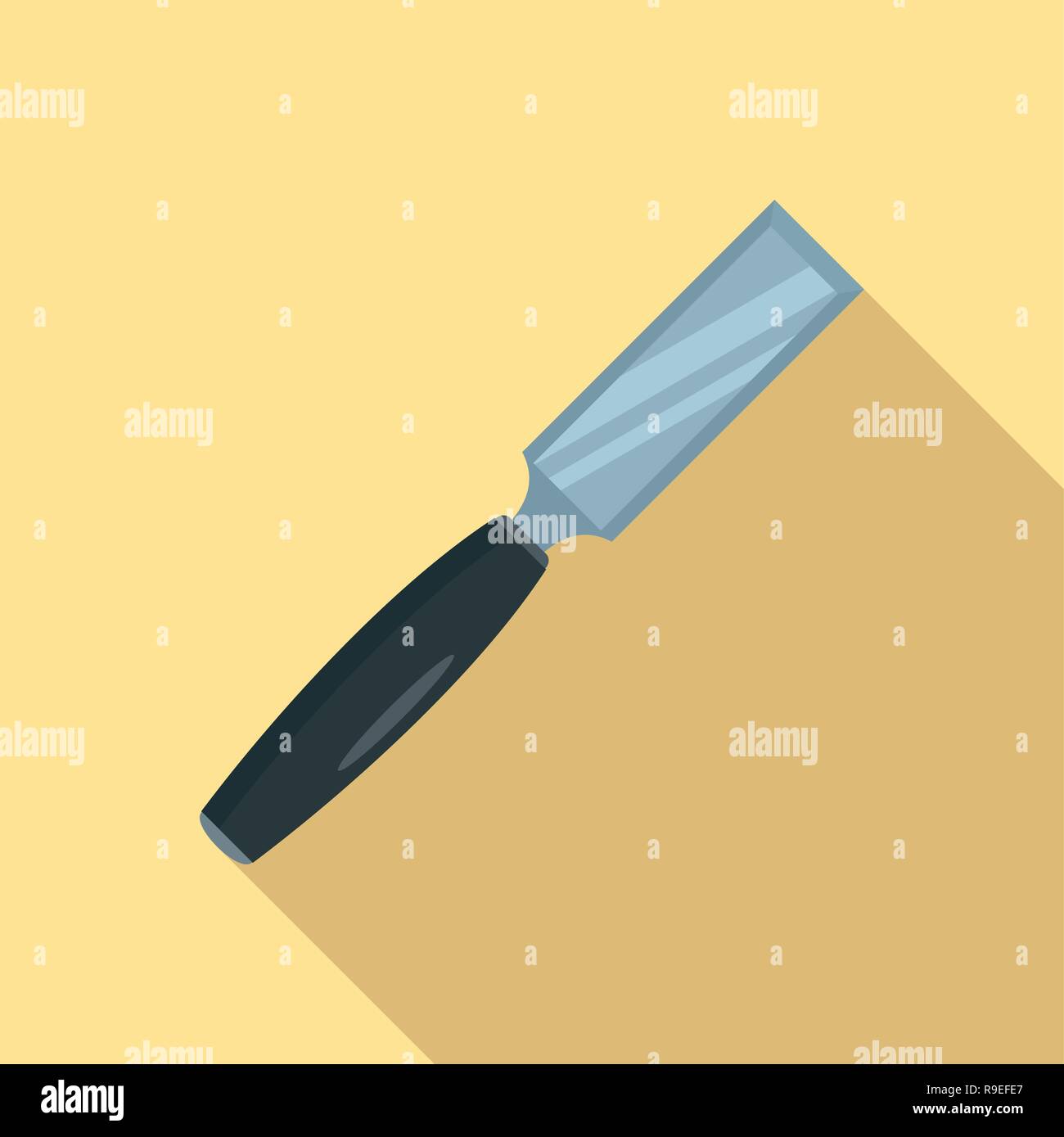Chisel icon. Flat illustration of chisel vector icon for web design ...