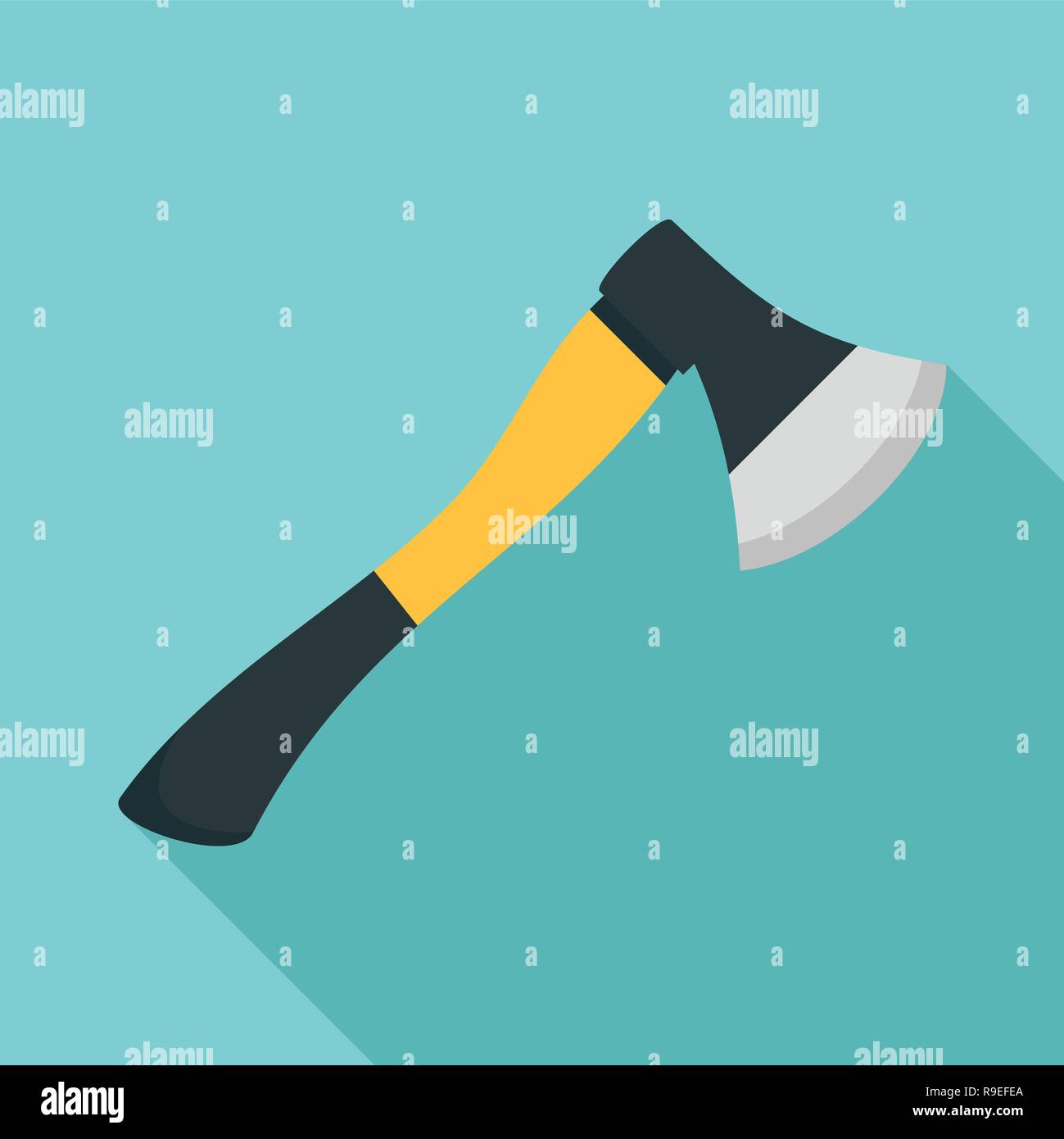 Axe tool icon. Flat illustration of axe tool vector icon for web design ...