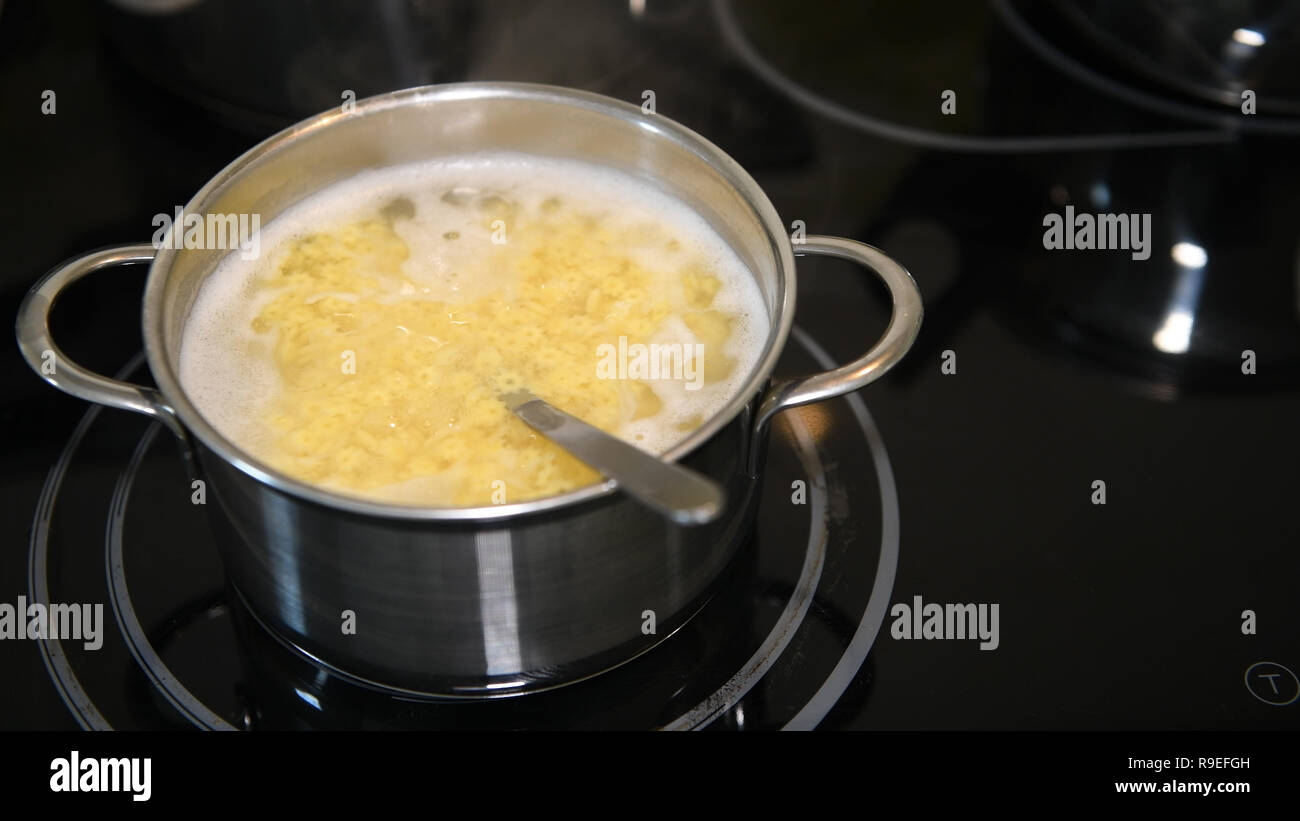Soup preparation in kitchen hi-res stock photography and images - Alamy