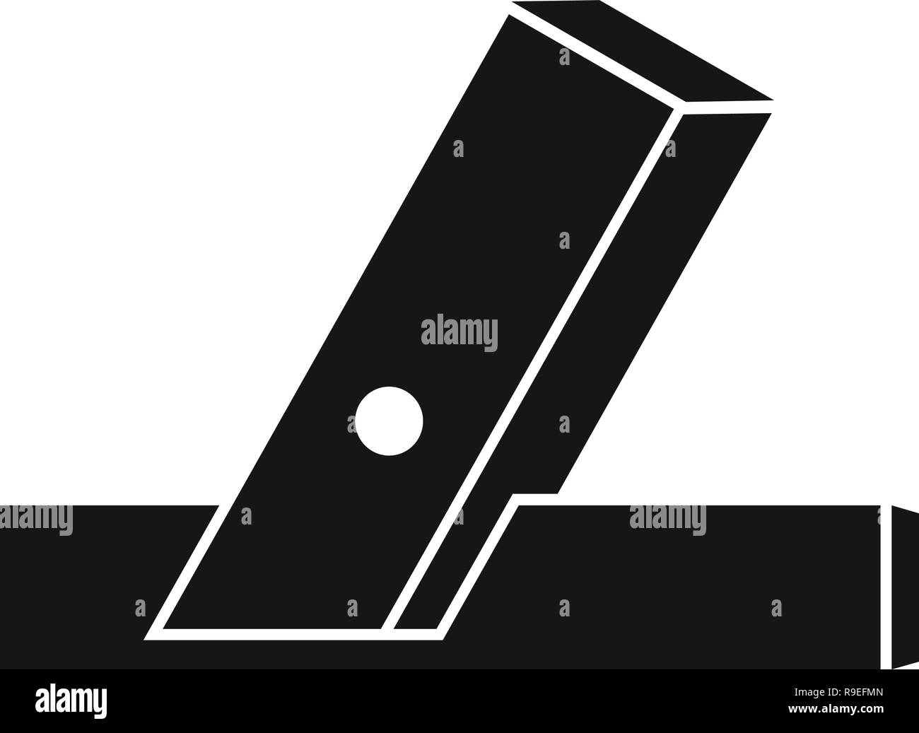 Wood angle tool icon. Simple illustration of wood angle tool vector ...