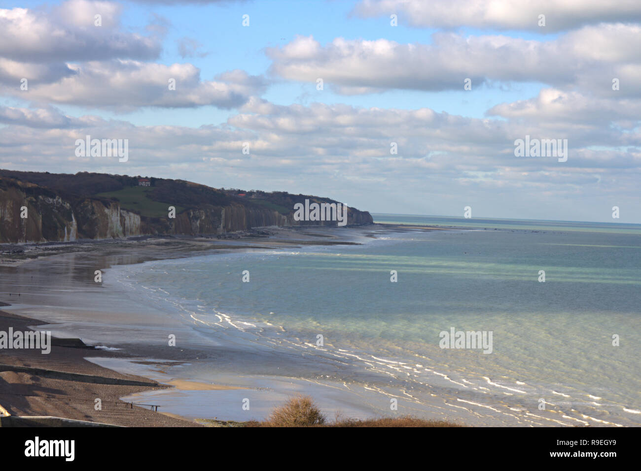 Normandy coast line near Etretat, France Stock Photo - Alamy