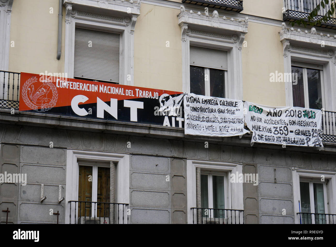 CNT - Confederacion Nacional del Tabajo - headquarter, Madrid, Spain ...