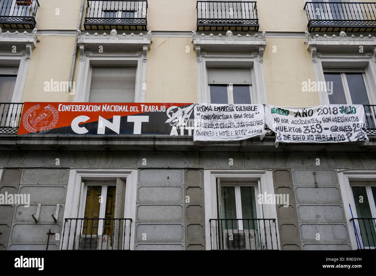 CNT - Confederacion Nacional del Tabajo - headquarter, Madrid, Spain ...