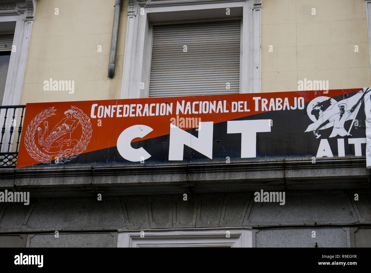 CNT - Confederacion Nacional del Tabajo - headquarter, Madrid, Spain ...