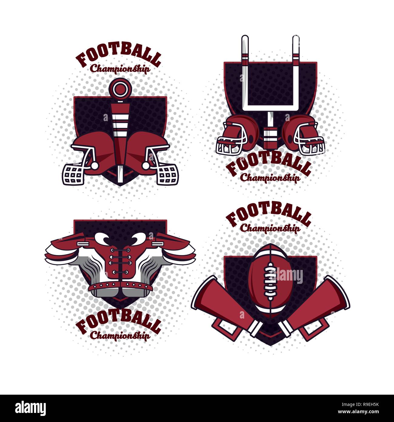 Football championship labels Stock Vector Image & Art - Alamy