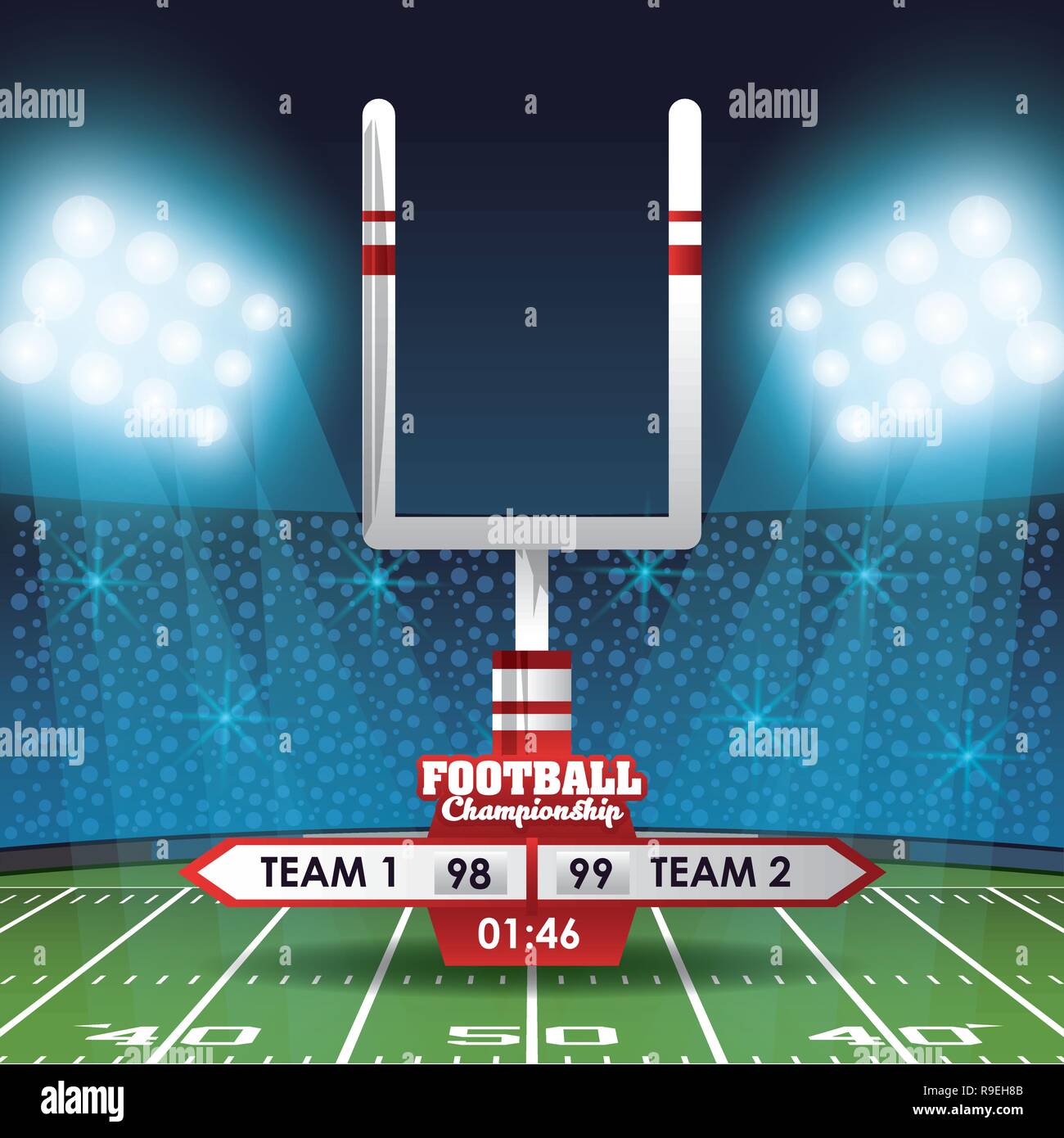 American football championship Stock Vector Image & Art - Alamy