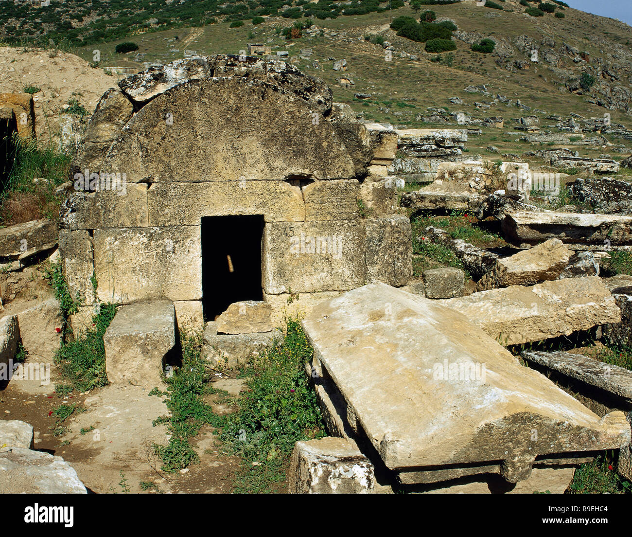 Necropolis of Hierapolis. One of the widest cemeteries in Anatolia ...
