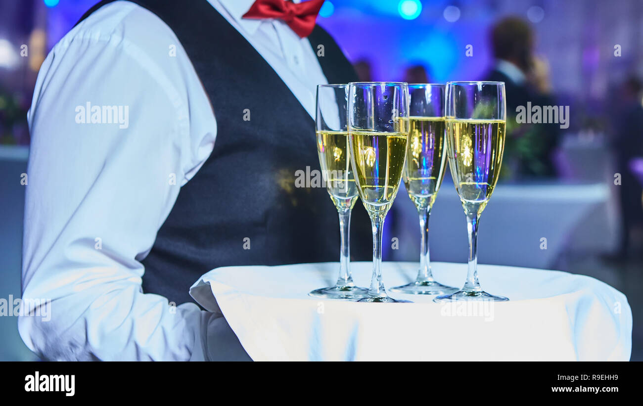 Butler champagne hi-res stock photography and images - Alamy