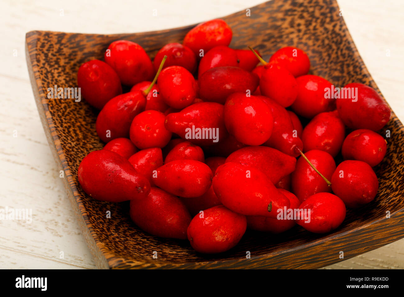 The cornel fruit Stock Photo - Alamy