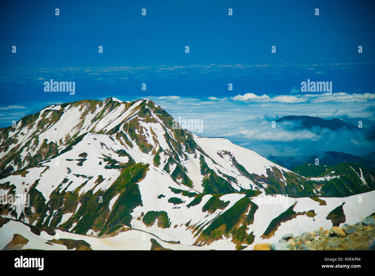 Tateyama mountains in Toyama, Japan. Toyama is one of the important ...