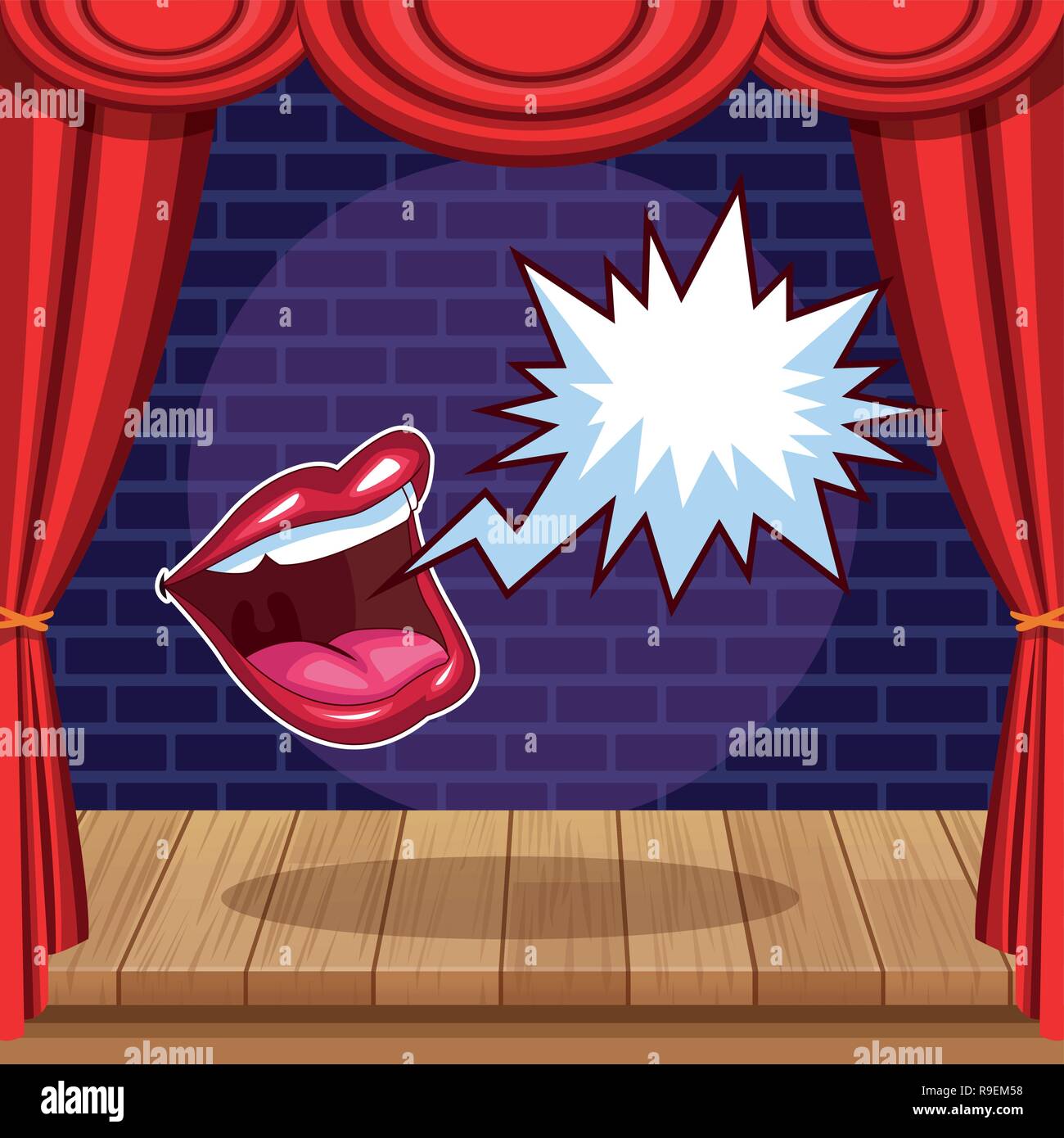 Mouth show Stock Vector Images - Alamy