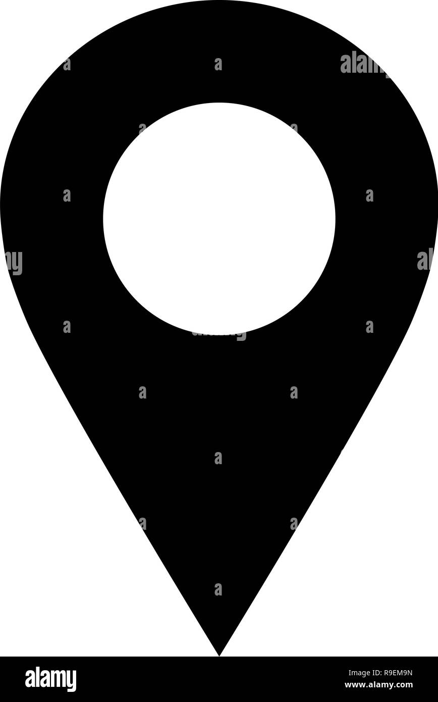 Pinpoint icon Black and White Stock Photos & Images - Alamy