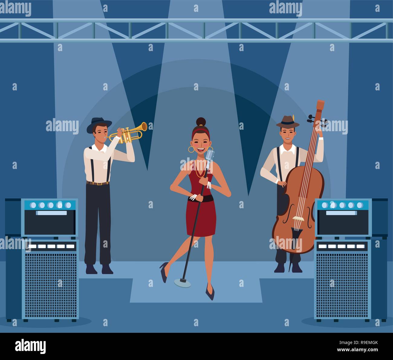Music band cartoon Stock Vector Image & Art - Alamy