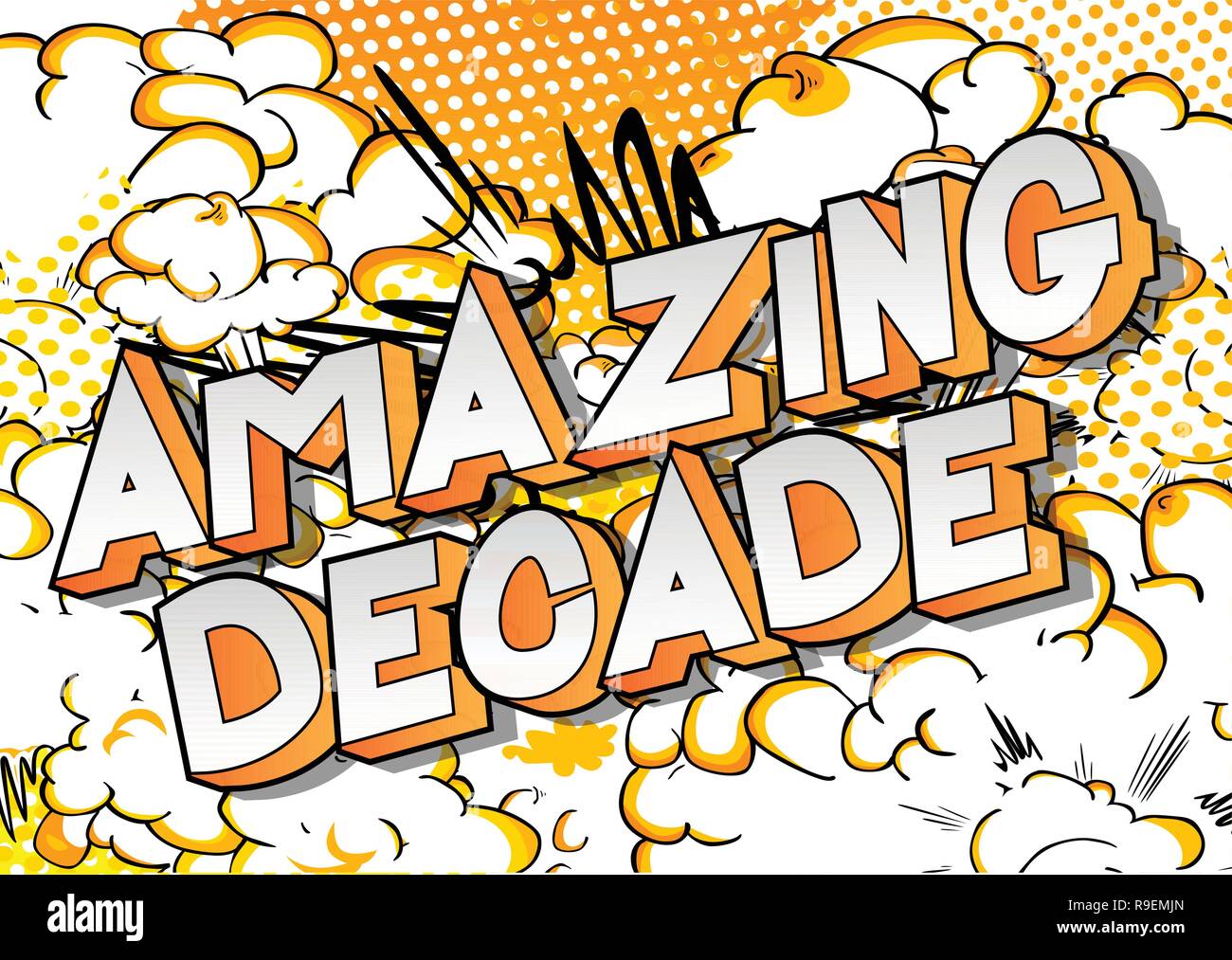 Decade vector vectors hi-res stock photography and images - Alamy