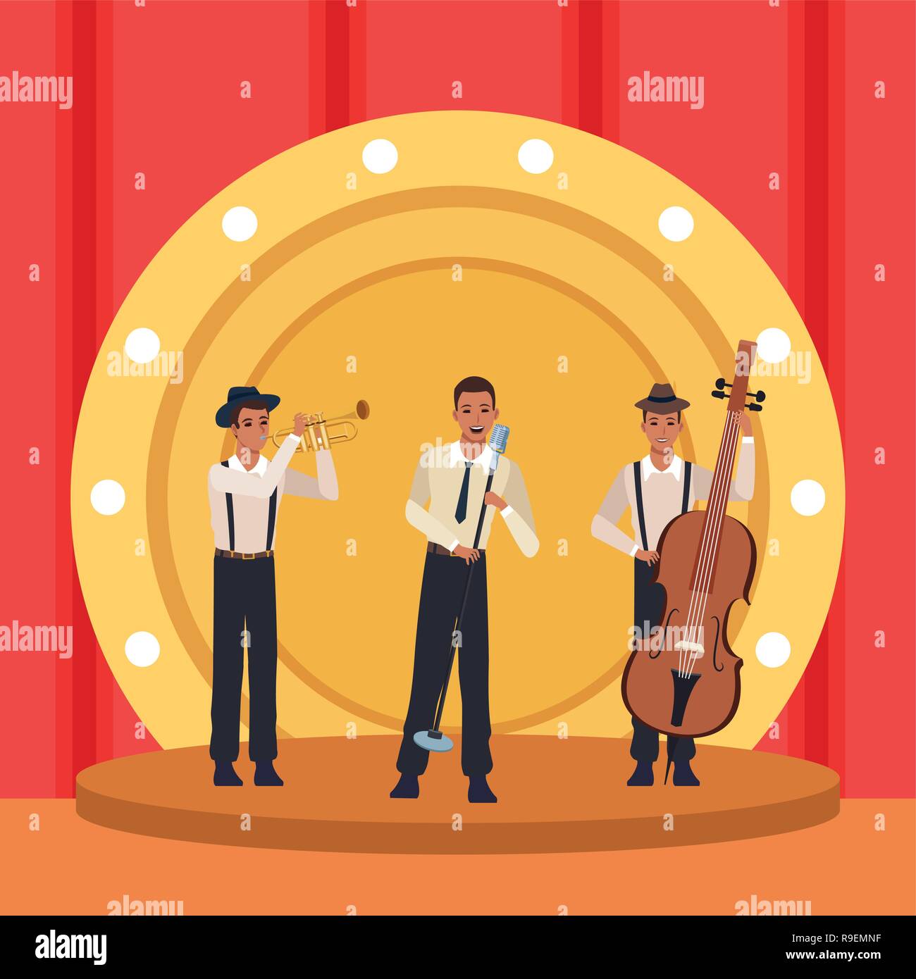 Music band cartoon Stock Vector Image & Art - Alamy