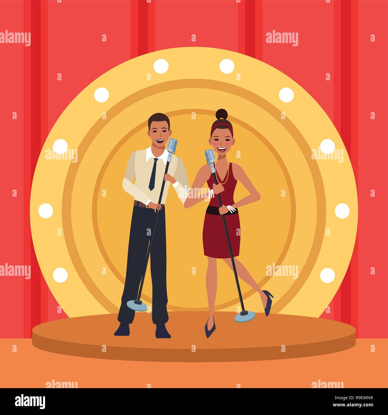 Musician artist couple Stock Vector Image & Art - Alamy