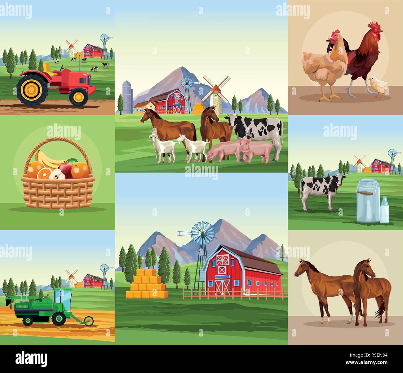 Animal vintage cartoons Stock Vector Images - Alamy