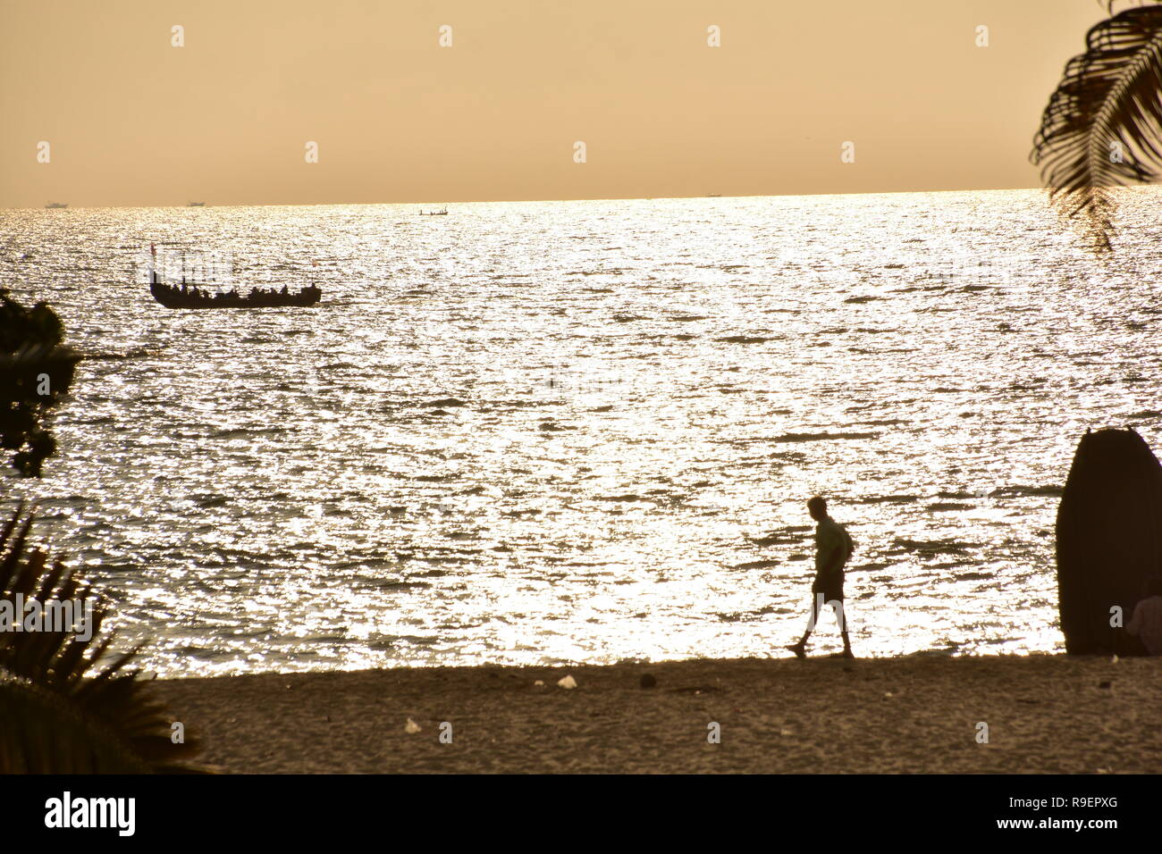 Marari sea beach, Alleppey, Kerala, India Stock Photo - Alamy