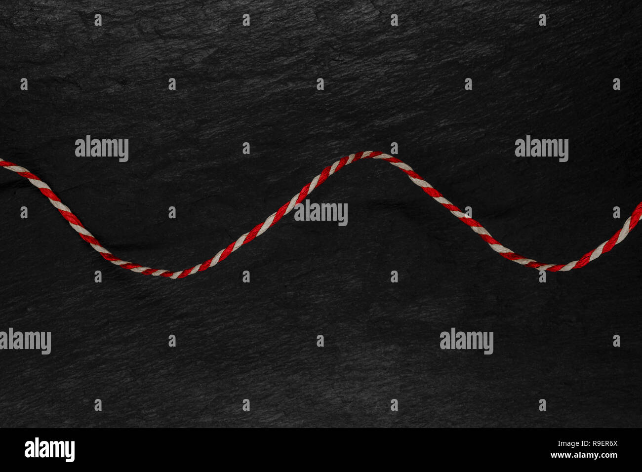 Red and white string hi-res stock photography and images - Alamy