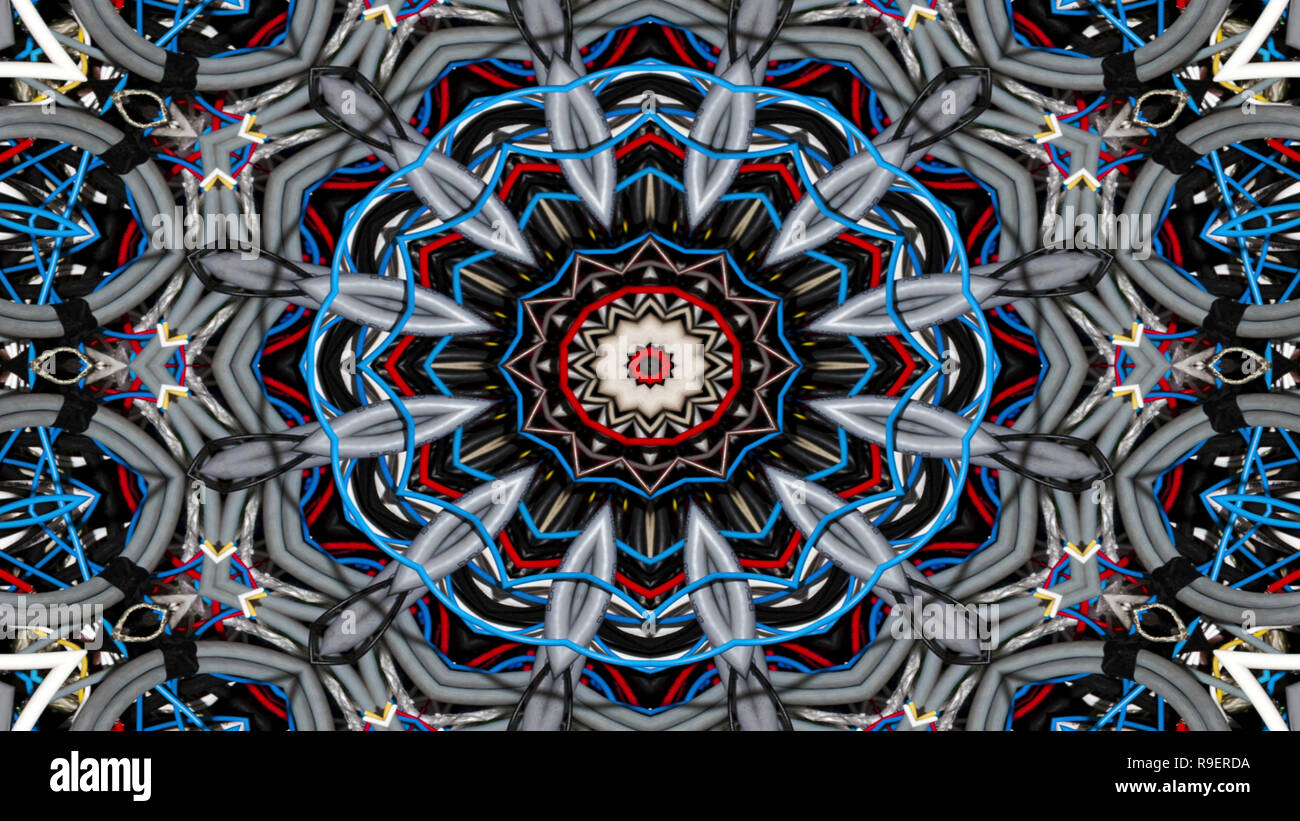 Abstract Cables Electric Wires Symmetric Pattern Ornamental Decorative ...