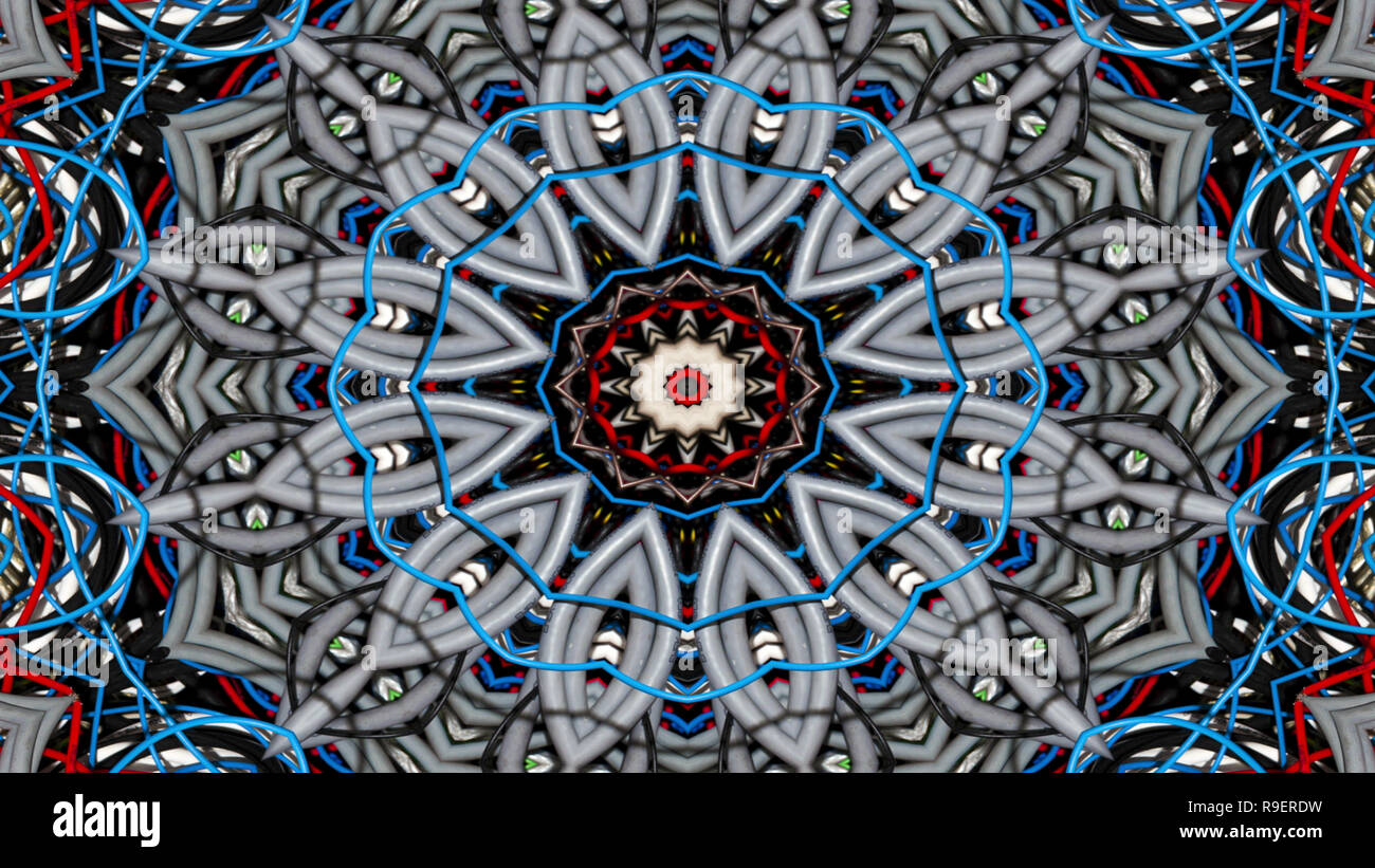 Abstract Cables Electric Wires Symmetric Pattern Ornamental Decorative ...