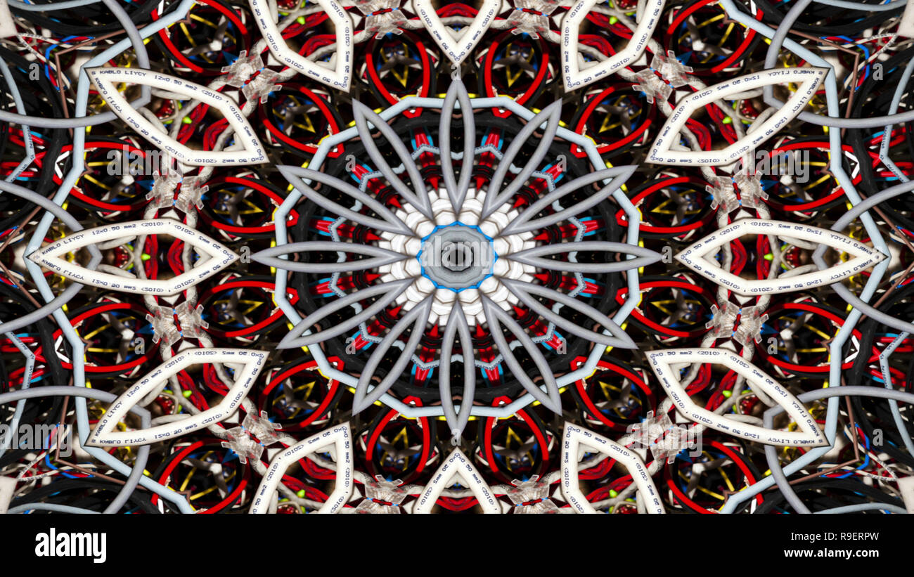 Abstract Cables Electric Wires Symmetric Pattern Ornamental Decorative ...