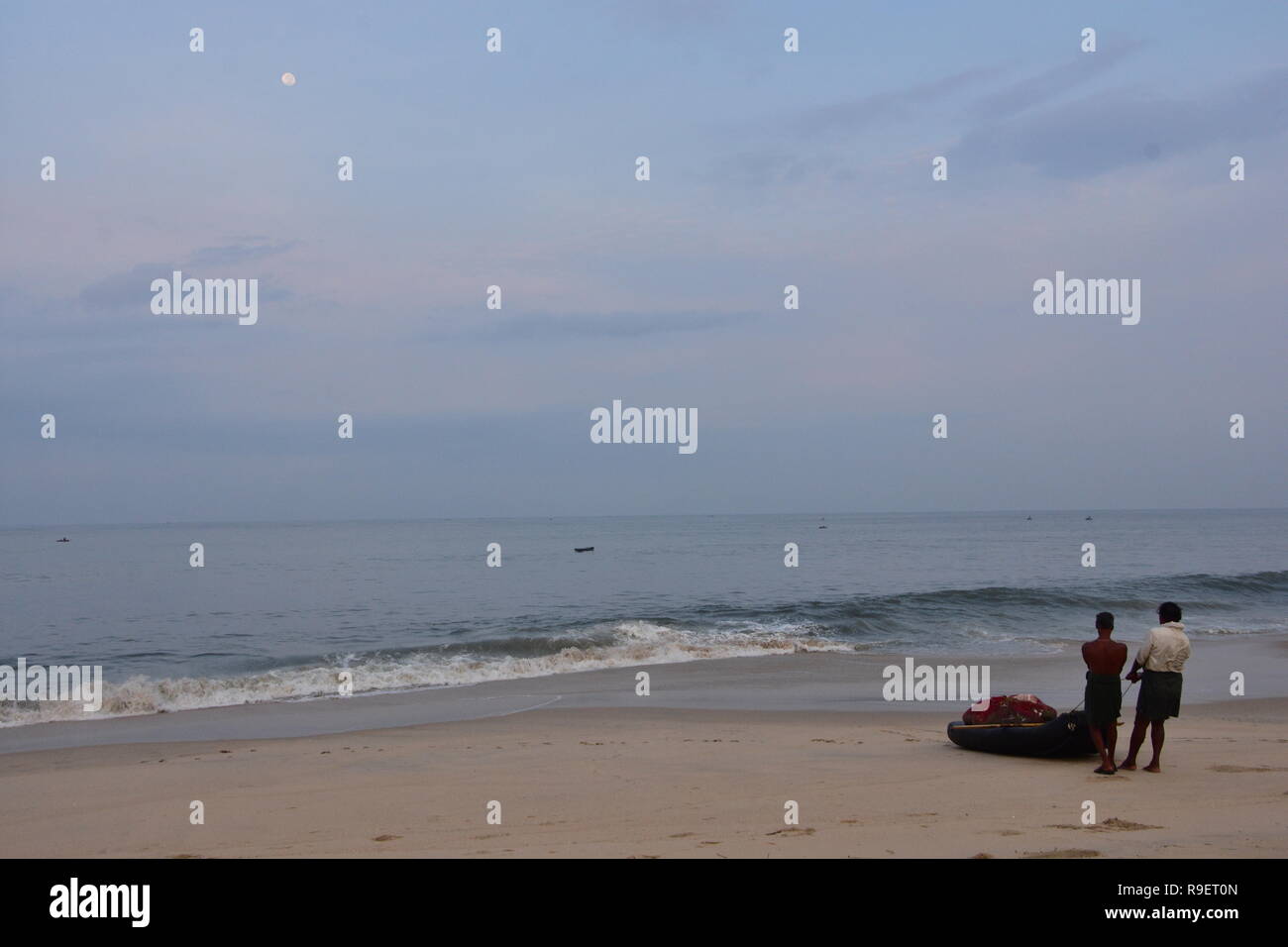 Marari sea beach, Alleppey, Kerala, India Stock Photo - Alamy