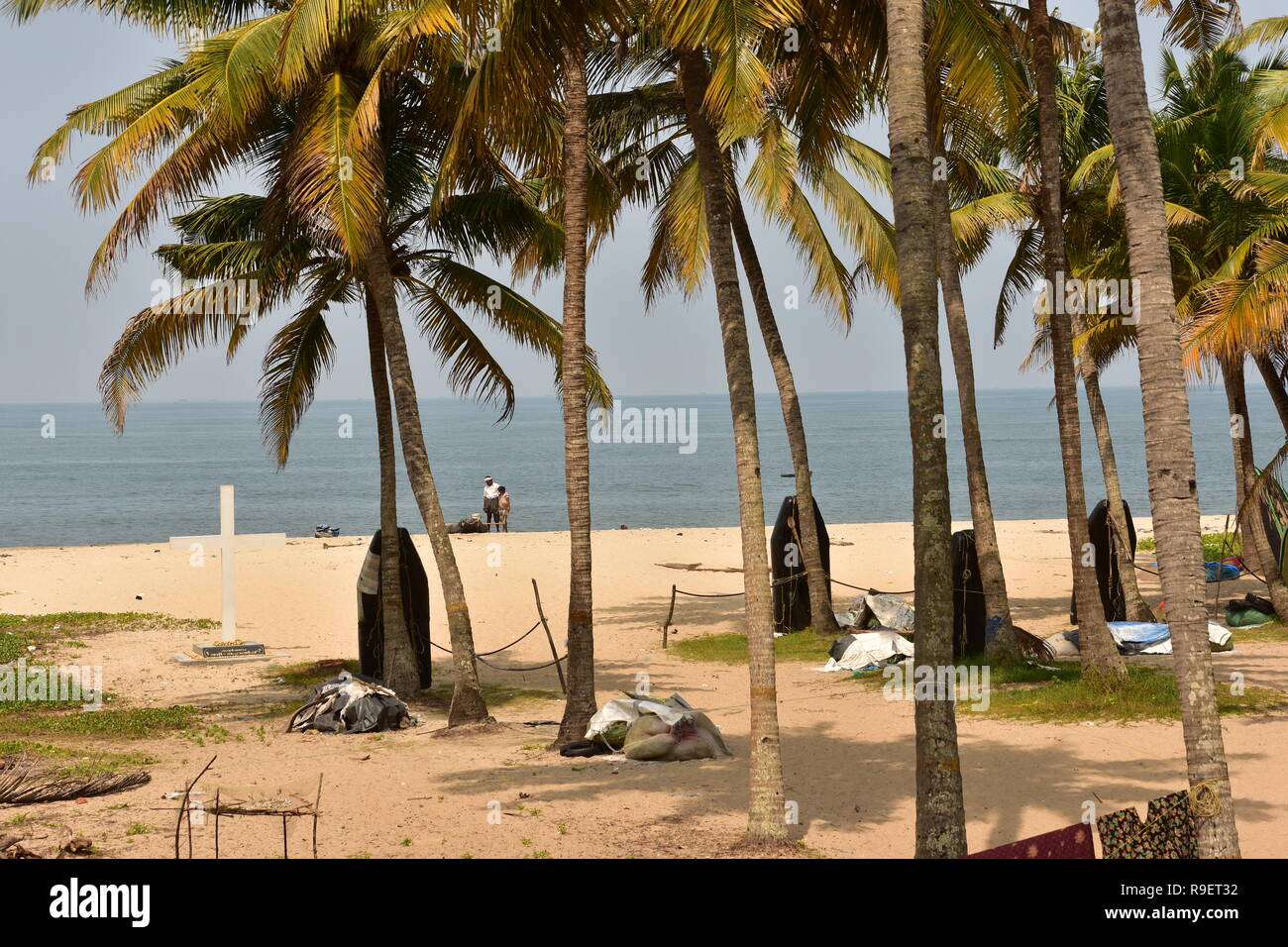 Marari sea beach, Alleppey, Kerala, India Stock Photo - Alamy